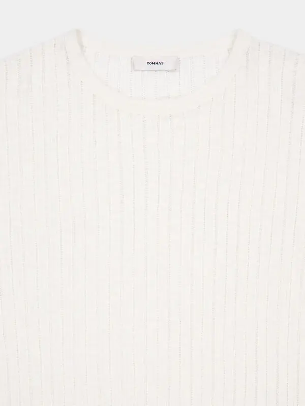 Commas Pointelle Sweater
