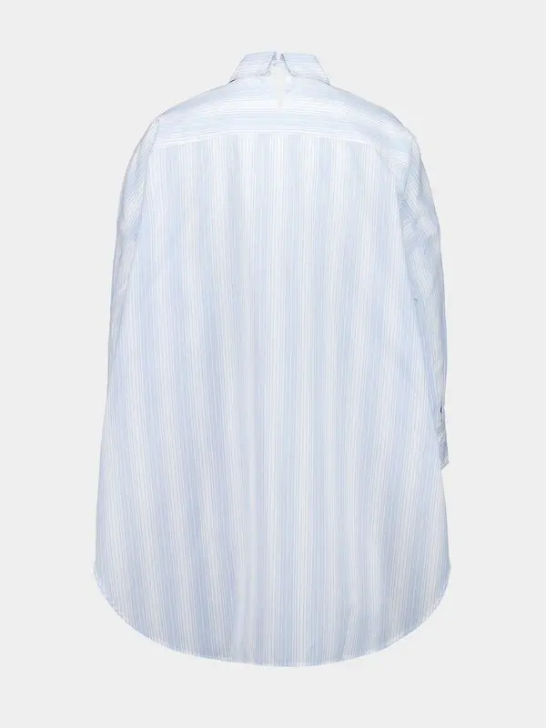 Marni Striped Panel Shirt - Blue