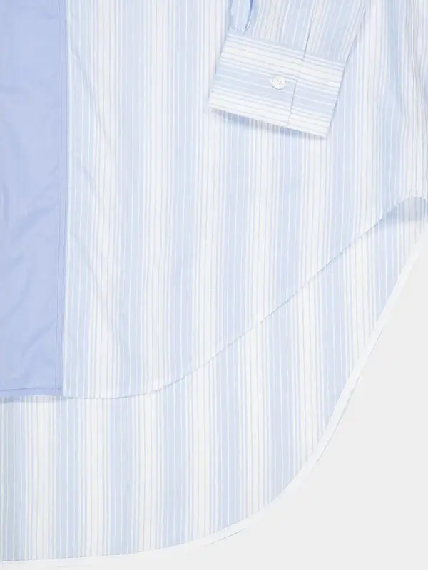 Marni Striped Panel Shirt - Blue