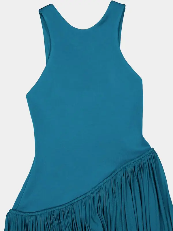 Zimmermann Luna Asymmetric Maxi Dress - Blue