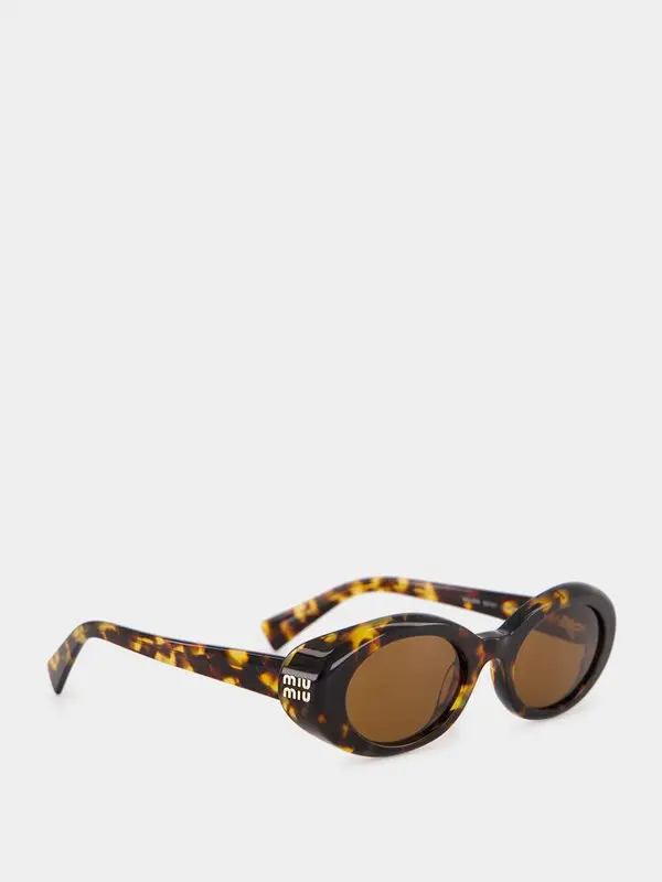 Miu Miu Rêverie Tortoiseshell Sunglasses - Brown