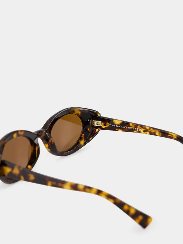 Miu Miu Rêverie Tortoiseshell Sunglasses - Brown