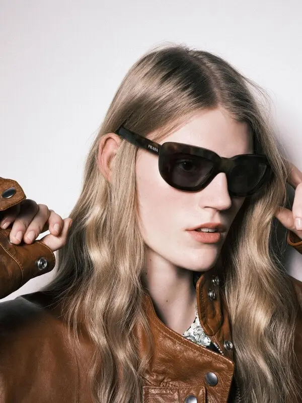 Prada Rectangular Sunglasses - Brown