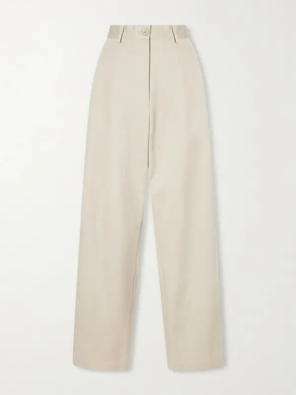 THE FRANKIE SHOP Norstrand Cotton-blend Wide-leg Pants