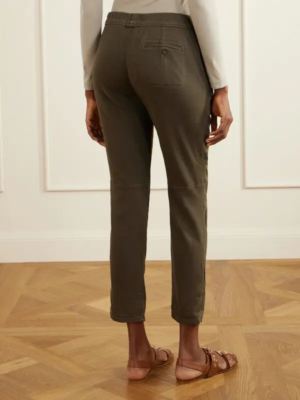 JAMES PERSE Cotton-blend Twill Track Pants