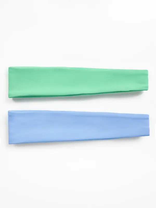 Athleta Interval Headband 2-pack - Palmetto/waterfall