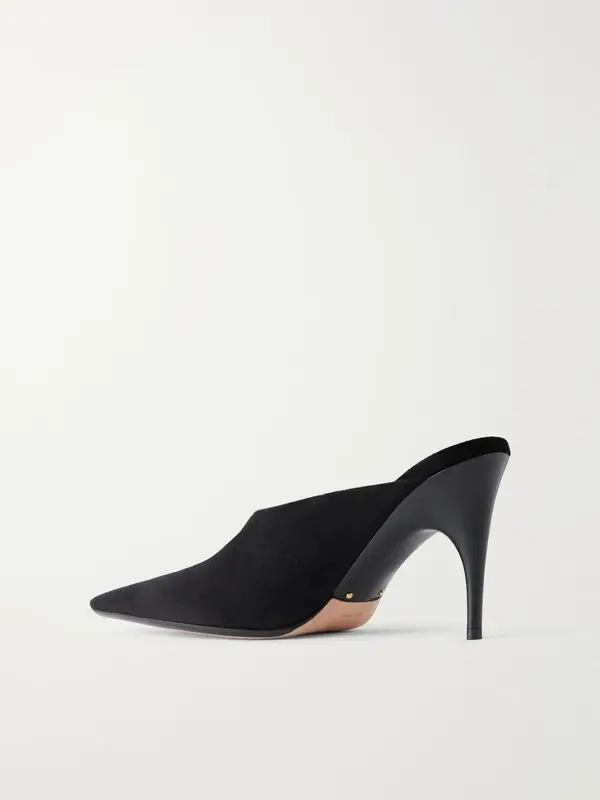 Balenciaga Duchesse Suede Mules