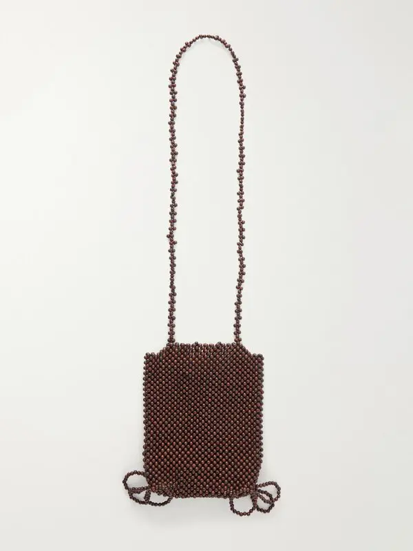 LEMAIRE Grigri Wooden-bead Crossbody Bag