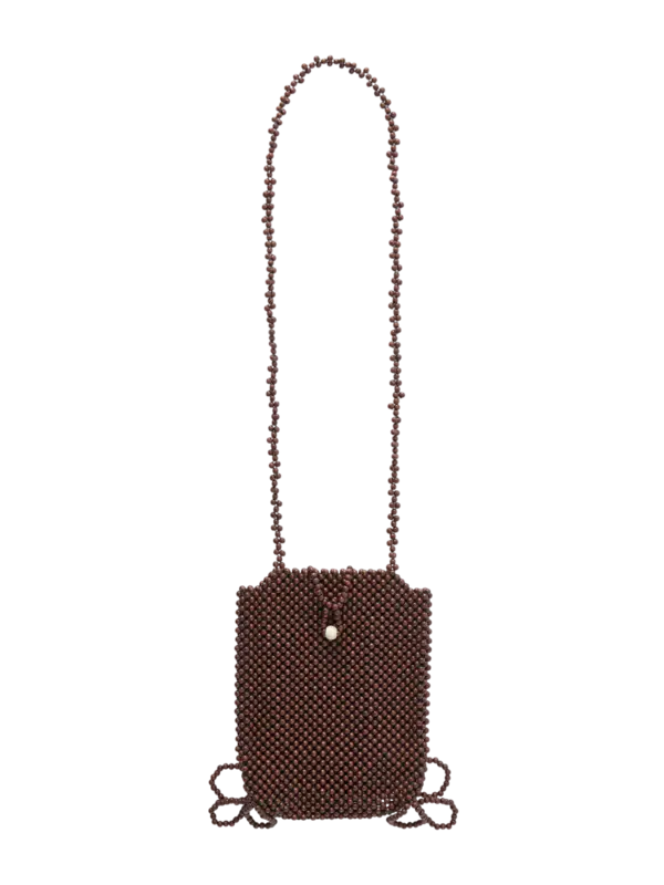 LEMAIRE Grigri Wooden-bead Crossbody Bag