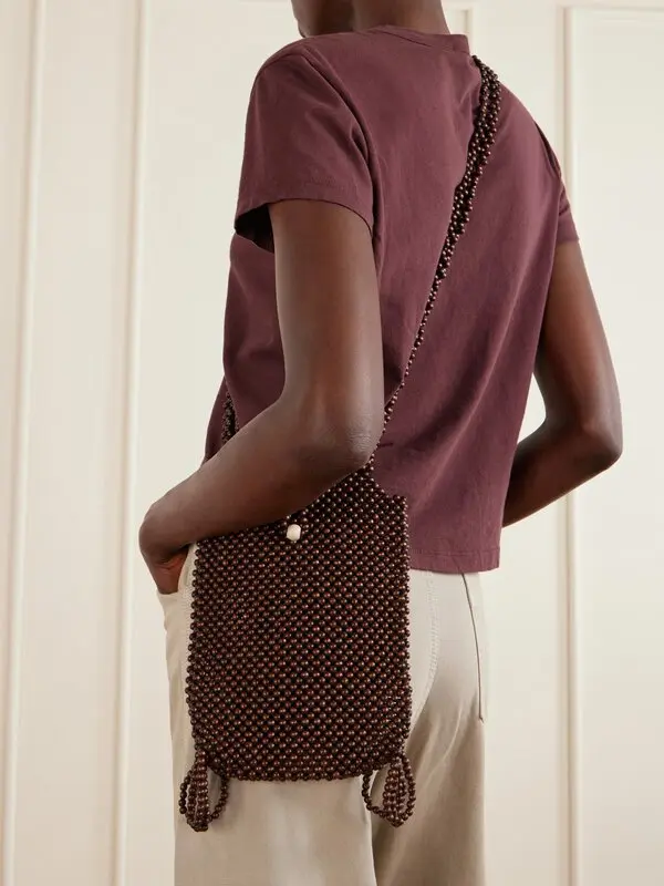 LEMAIRE Grigri Wooden-bead Crossbody Bag