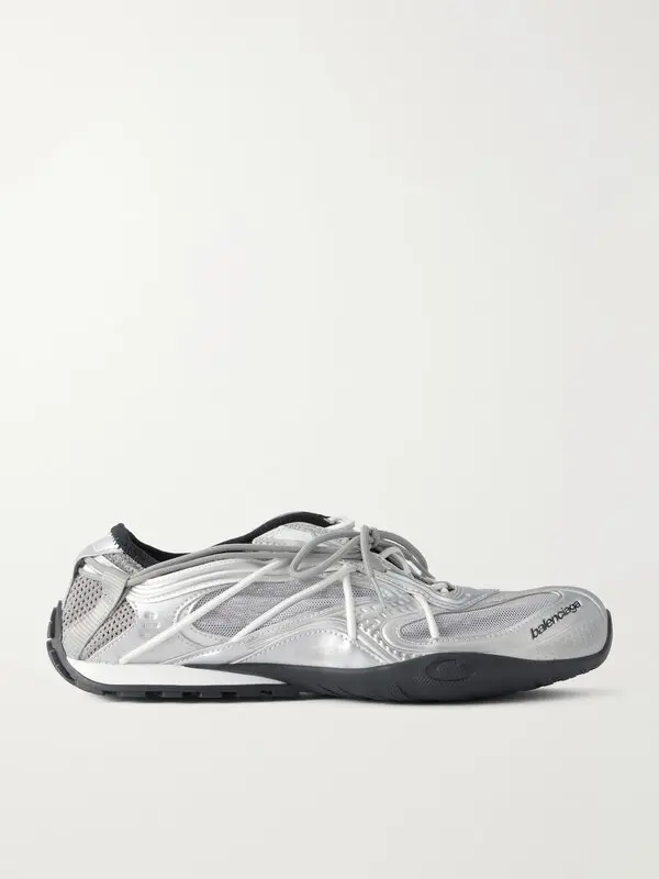 Balenciaga Radar Rubber-trimmed Slip-on Sneakers