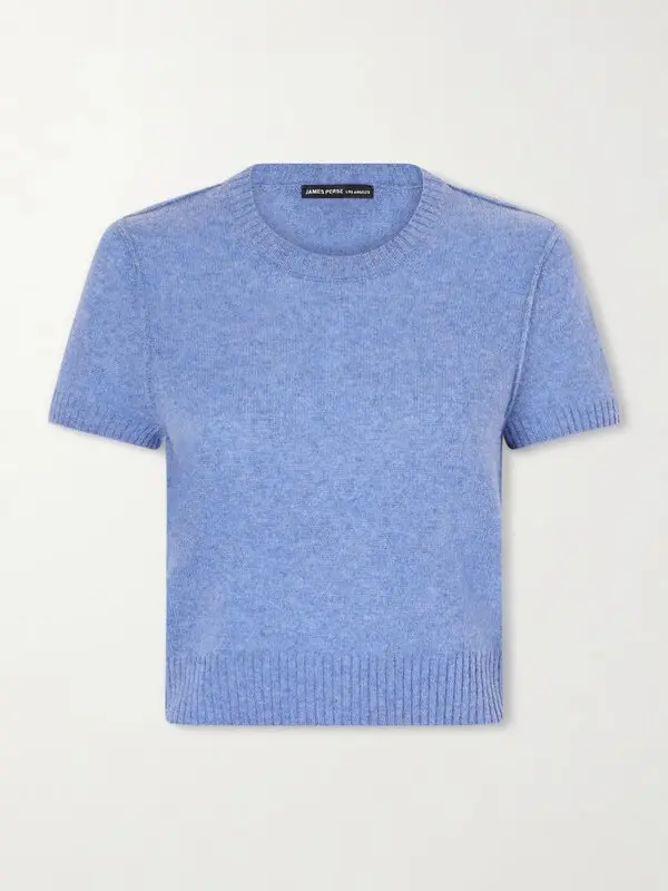 JAMES PERSE Cashmere T-shirt - Blue