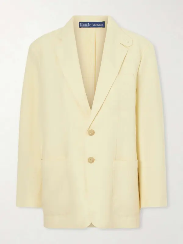 Polo Ralph Lauren Linen Blazer - Pastel Yellow