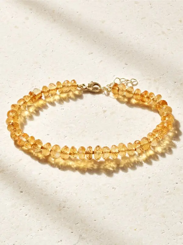 Jia Jia Oracle 14-karat Gold Citrine Bracelet - Orange