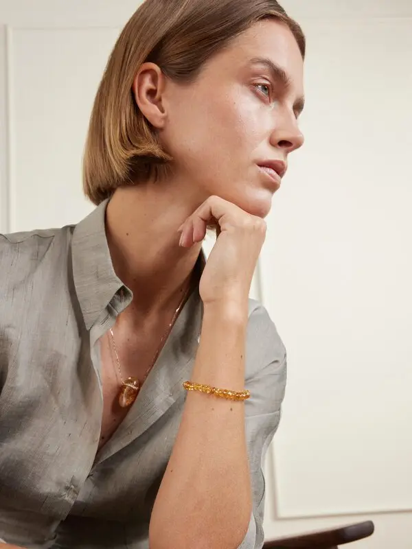Jia Jia Oracle 14-karat Gold Citrine Bracelet - Orange