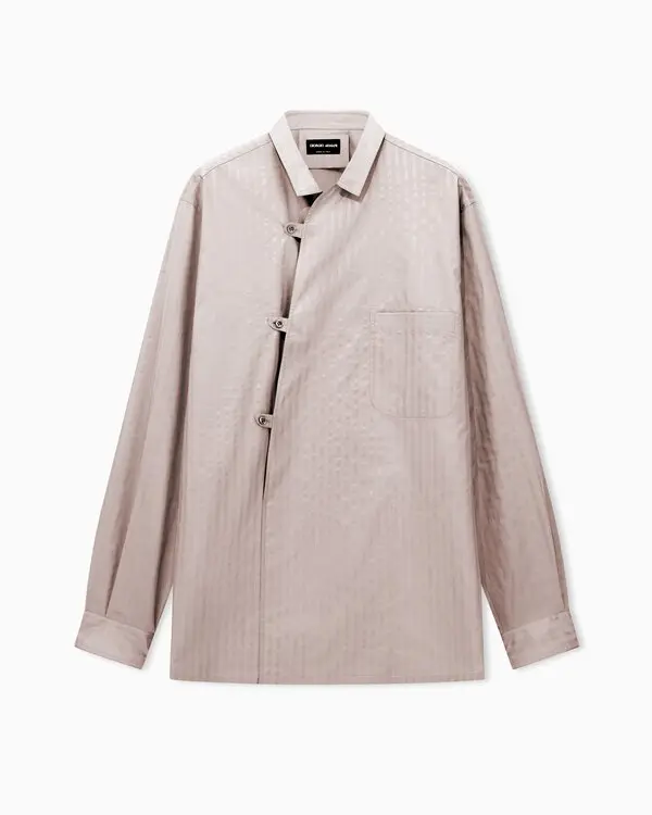 Giorgio Armani Cotton And Silk Shirt - Beige