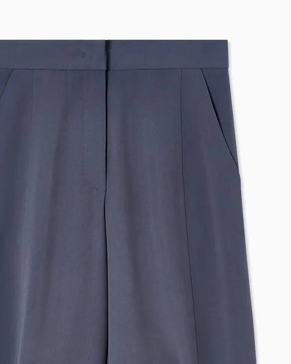 Giorgio Armani Technical-cady Wide-leg Trousers