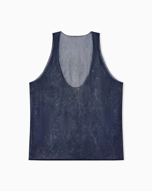 Giorgio Armani Silk Top - Blue