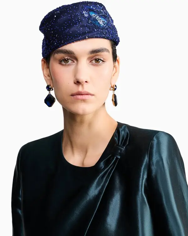 Giorgio Armani Cap With Rhinestones
