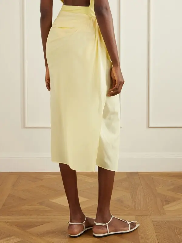 Jacquemus La Jupe Sheer Pareo - Yellow