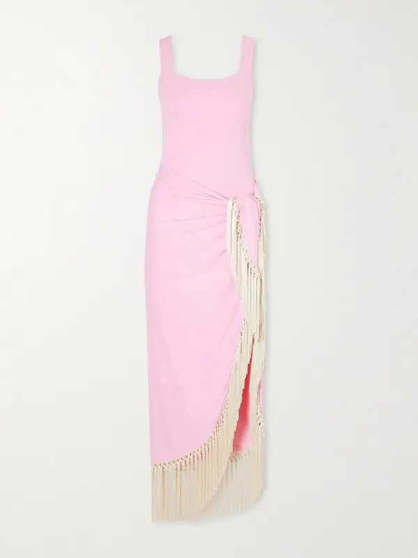 TALLER MARMO Lido Swimsuit And Pareo Set - Pink