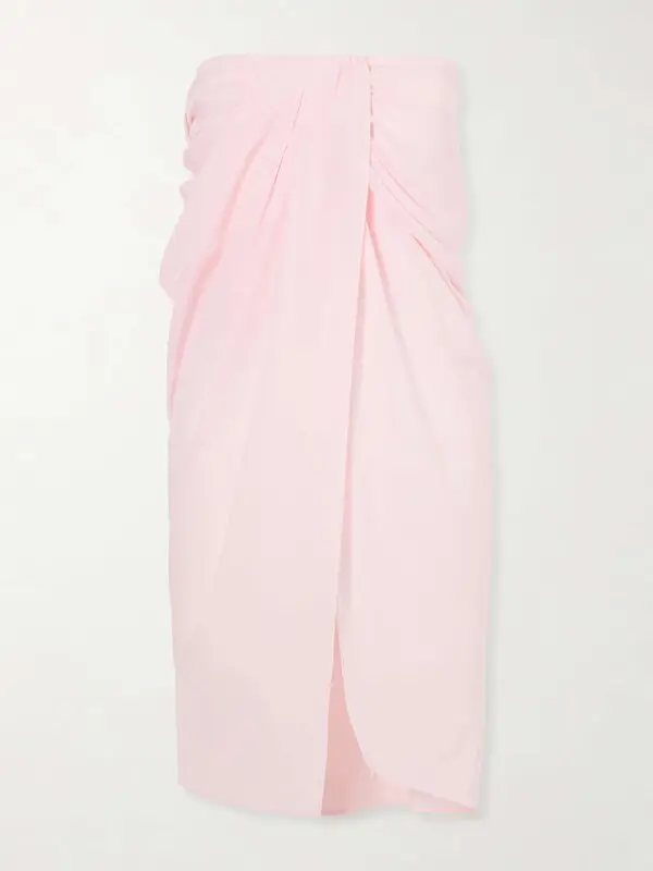 Jacquemus La Jupe Satin Pareo - Baby Pink