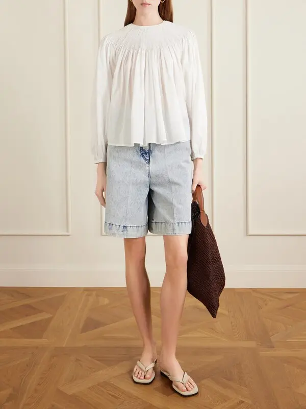 EMME PARSONS Meta Suede Thong Sandals - Neutrals