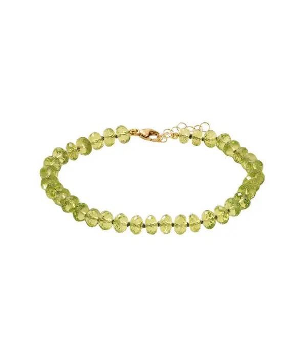 Jia Jia Oracle 14-karat Gold Peridot Beaded Bracelet - Green
