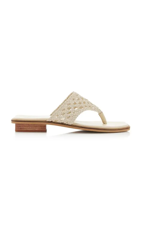 BEMBIEN La Isla Tess Woven Leather Sandals