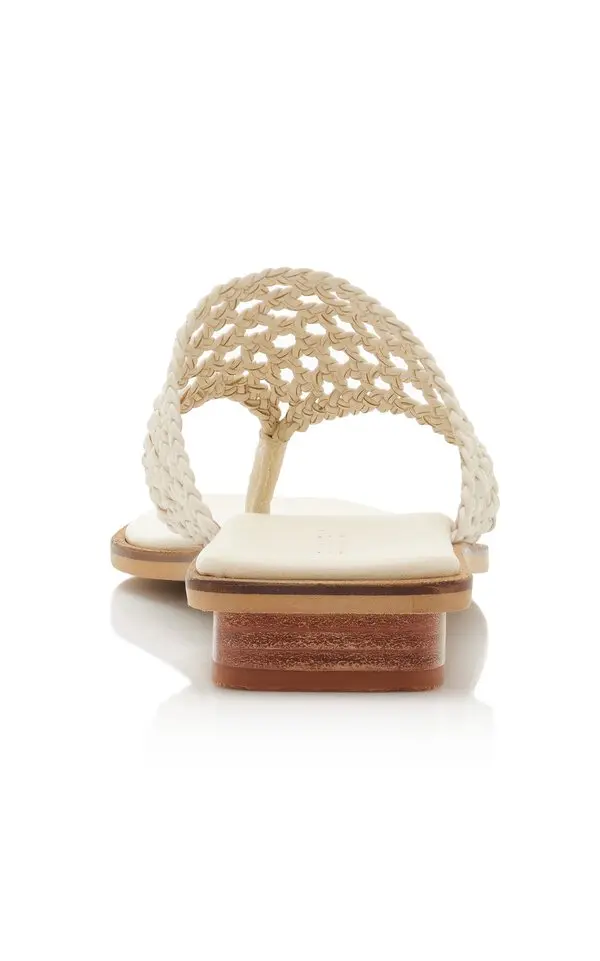 BEMBIEN La Isla Tess Woven Leather Sandals
