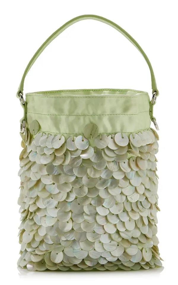 Staud Lila Embellished Mini Bag - Green
