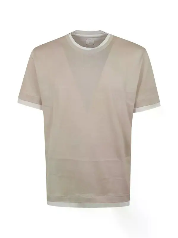 Eleventy Layered T-shirt - Neutrals