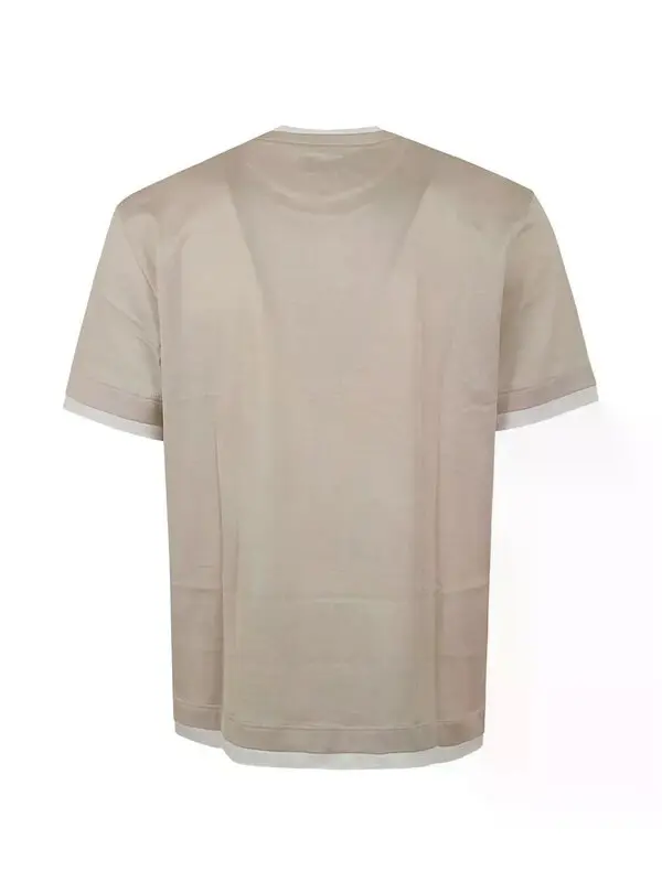 Eleventy Layered T-shirt - Neutrals
