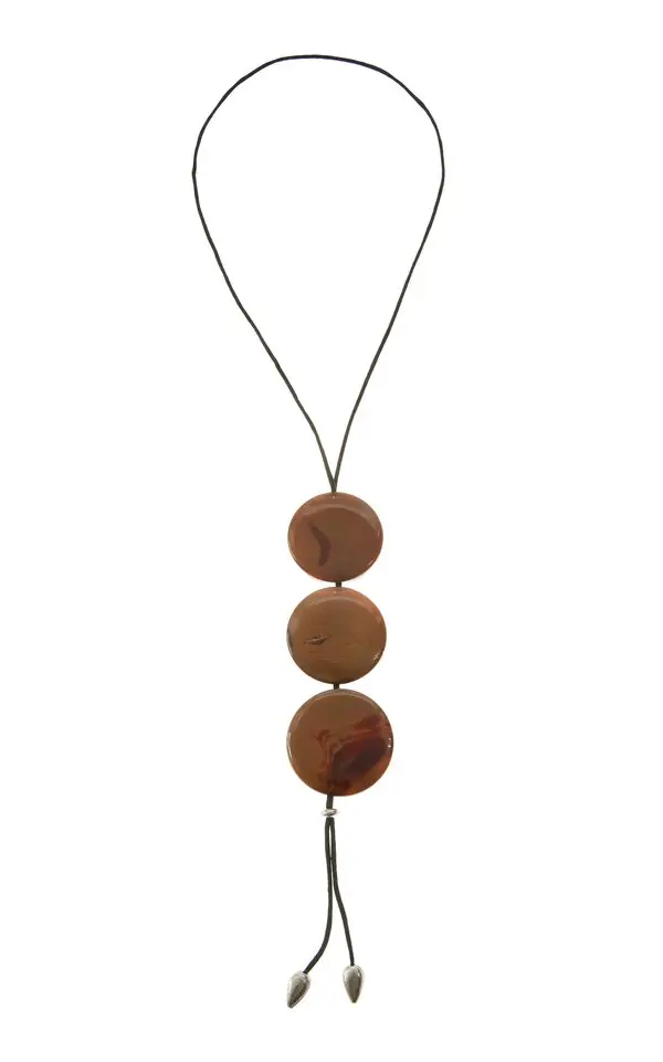 Vertigo La Isla Leather Bolo Tie Necklace - Multi