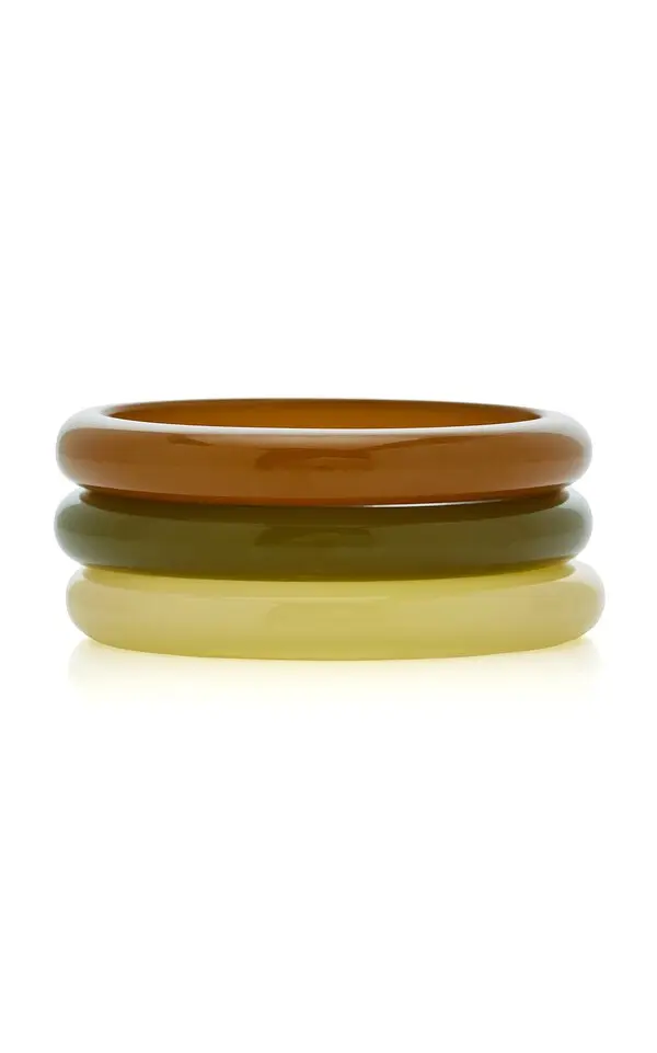 BEN-AMUN Set-of-three Resin Bangles
