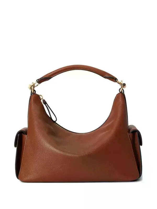 Ralph Lauren Small Blaike Leather Shoulder Bag - Brown