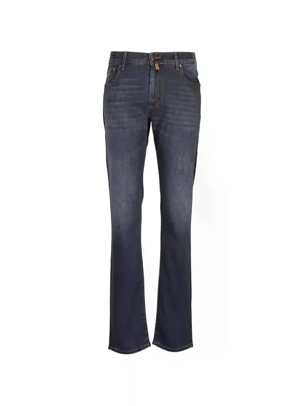 Jacob Cohen Faded Straight-leg Jeans - Grey