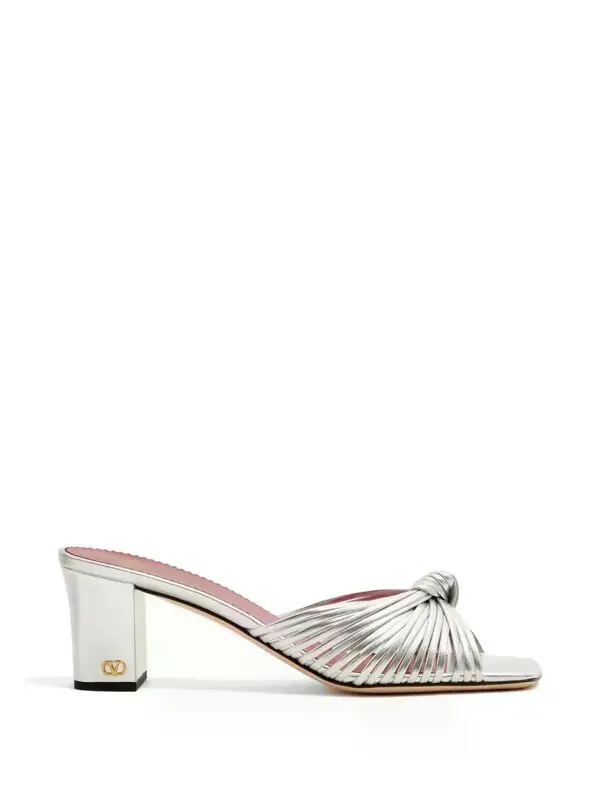 Valentino Garavani Annet Slide Sandals - Silver