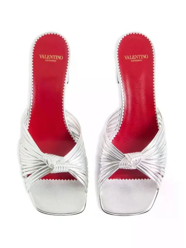 Valentino Garavani Annet Slide Sandals - Silver