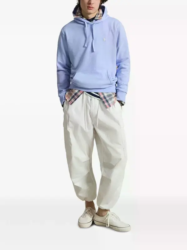 Polo Ralph Lauren Logo-embroidered Hoodie - Blue