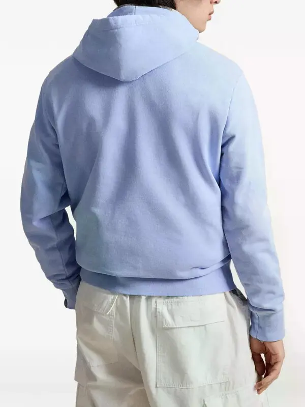 Polo Ralph Lauren Logo-embroidered Hoodie - Blue