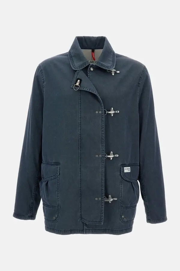 FAY Archive 4-hook Caban - Blue