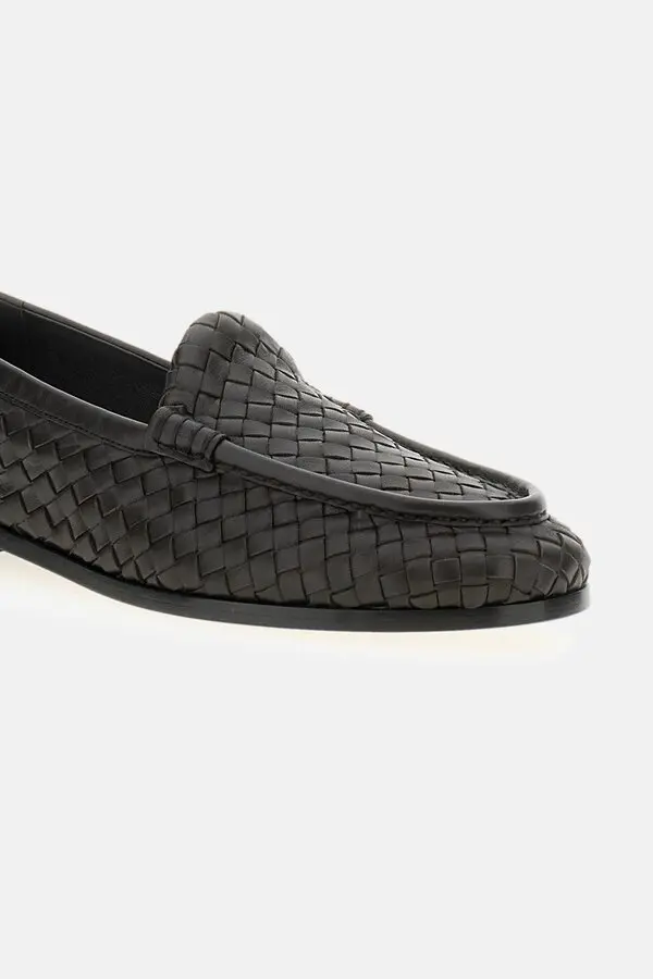 Bottega Veneta Silenzio Moccasins - Brown