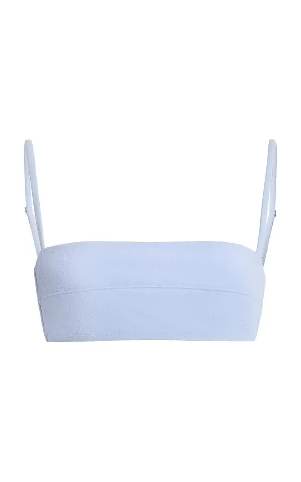 MERIDIAN SWIMWEAR Exclusive La Isla Tropic Bandeau Bikini Top - Blue