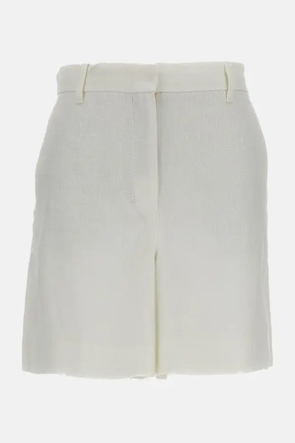 Max Mara Linen Shorts - White