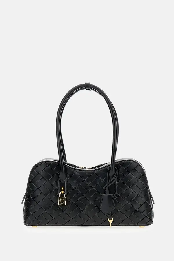 Stella McCartney Ryder Medium Woven Bag - Black
