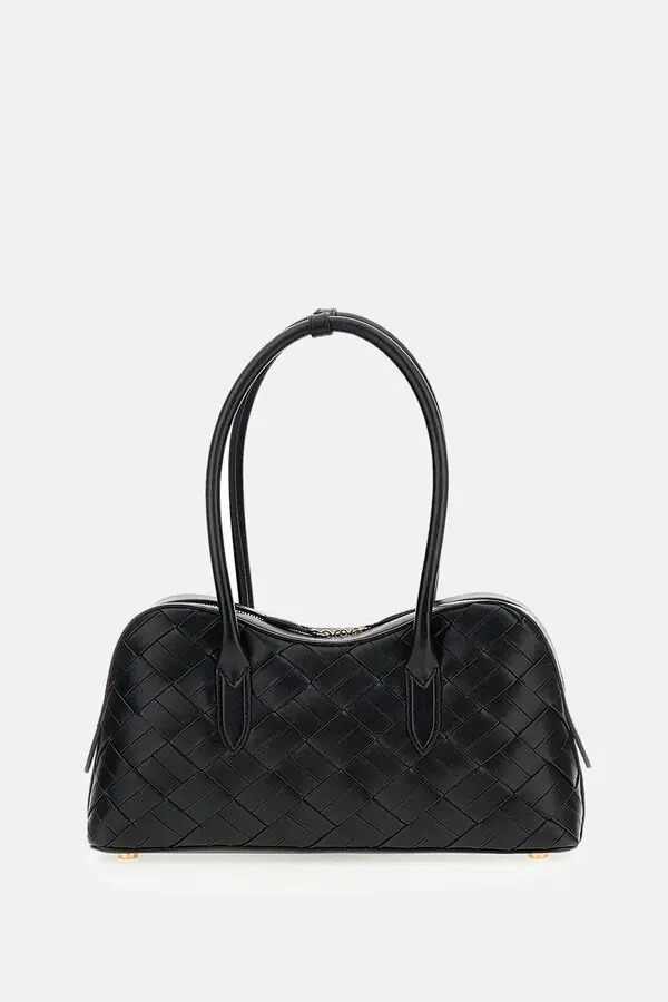 Stella McCartney Ryder Medium Woven Bag - Black