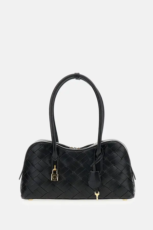 Stella McCartney Ryder Medium Woven Bag - Nero