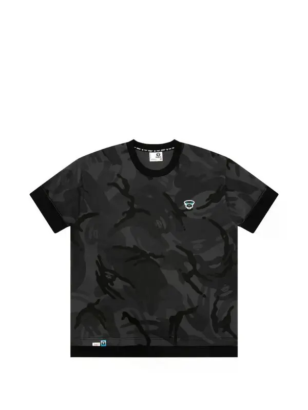 AAPE BY *A BATHING APE Camo-print Logo-patch T-shirt