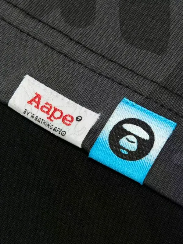 AAPE BY *A BATHING APE Camo-print Logo-patch T-shirt